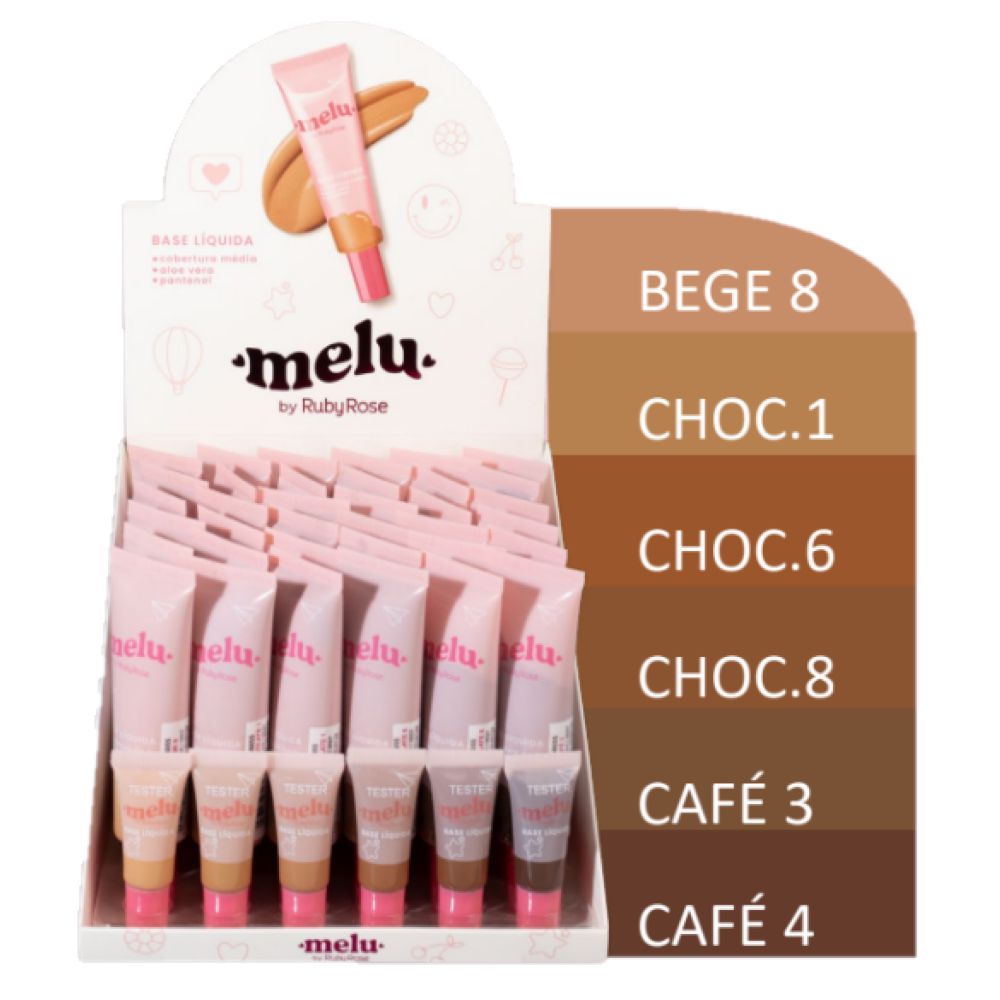 Ruby Rose - base liquida Melu HB8055 G2 - Chocolate 1 - Maquiagem em ...