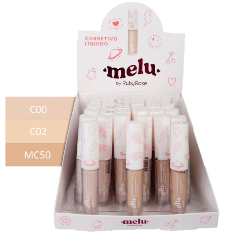 Ruby Rose - Corretivo Liquido Melu RR1800G1 - MC50 - Maquiagem em ...