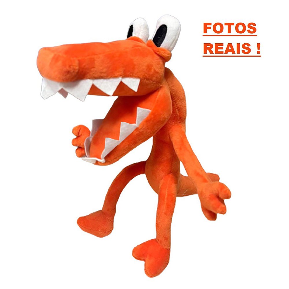 Kit 3 Pelúcia Boneco Azul Babão, Verde e Laranja Roblox Rainbow Friends ...