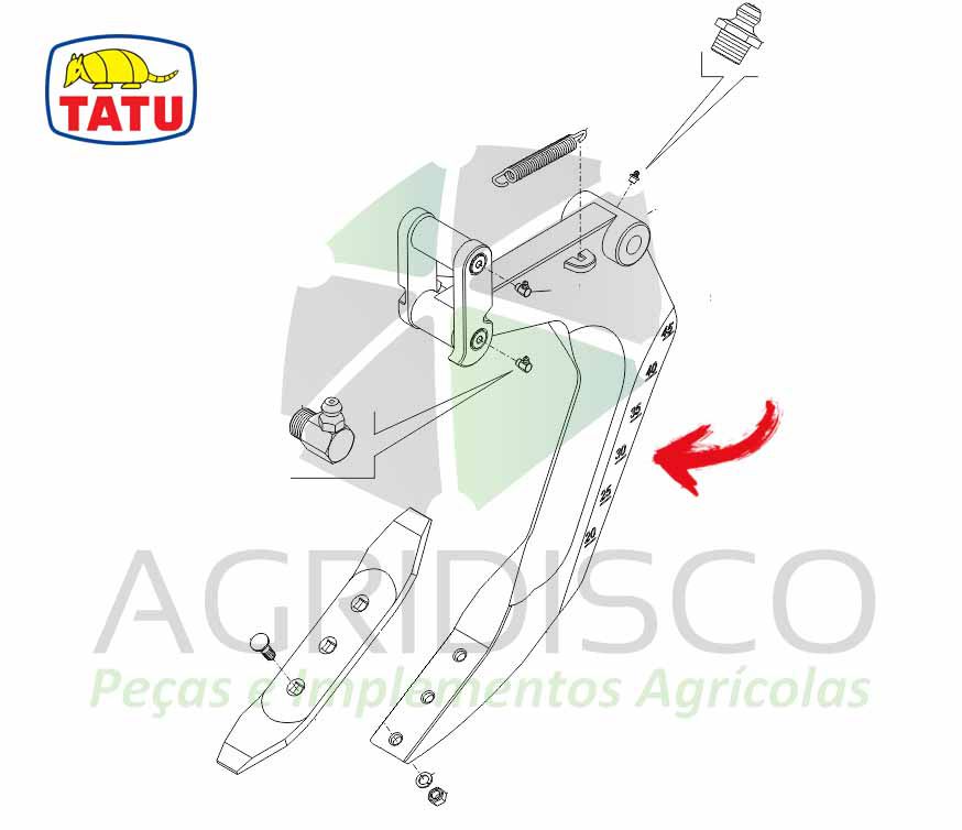 0511061712 TATU BRAÇO SUBSOLADOR E-450 AST / MATIC S 0300 - Agridisco ...