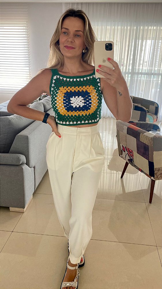 Top Em CrochĂȘ Bandeira Do Brasil đ§đ· Madame Ninna Loja Online De