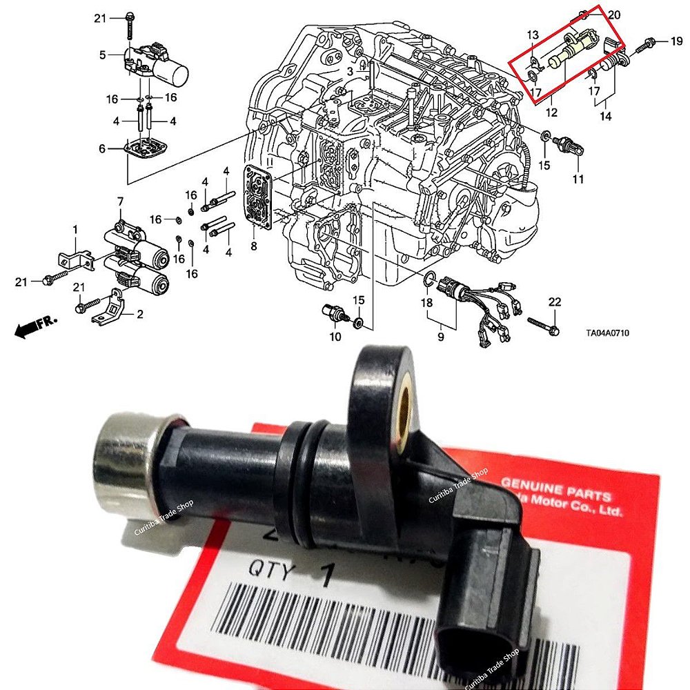 Sensor Rotação Câmbio CR-V 2014 Accord 2008 A 2012 PPS-GF40 - Curitiba ...
