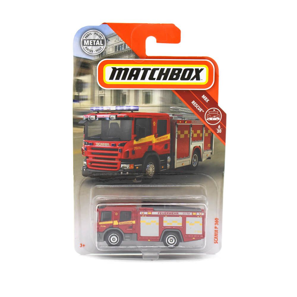 Bombeiros Scania P 360 1/64 Matchbox MBX Rescue - Automobilli ...