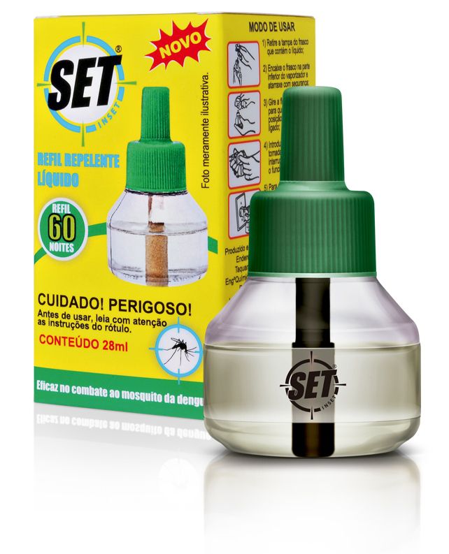 Inseticida Elétrico Set Inset Refil Líquido 60N 12 unidades - Multibrands