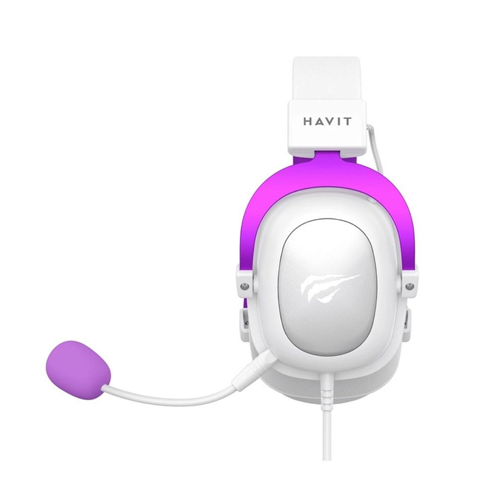 Fone De Ouvido Headset Gamer Havit H2002d Branco e Roxo - Turum | Sua Loja Gamer | Enviamos para ...