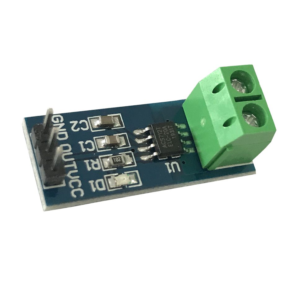 Sensor De Corrente Ac / Dc 20A Acs712 - PISCALED | Arduino ...
