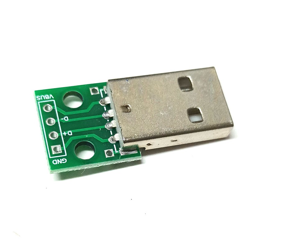 Módulo Adaptador Conector Usb Macho 2.0 Dip - PISCALED | Arduino ...