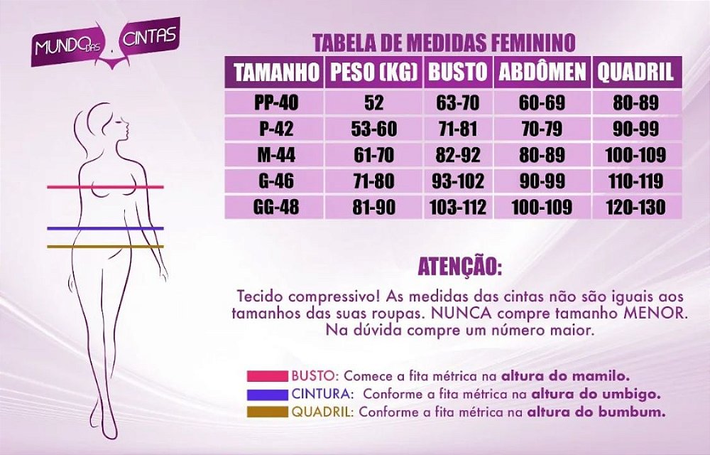Cinta pós cirúrgica Subdividida ( Bipartida ) New form - Mundo das Cintas