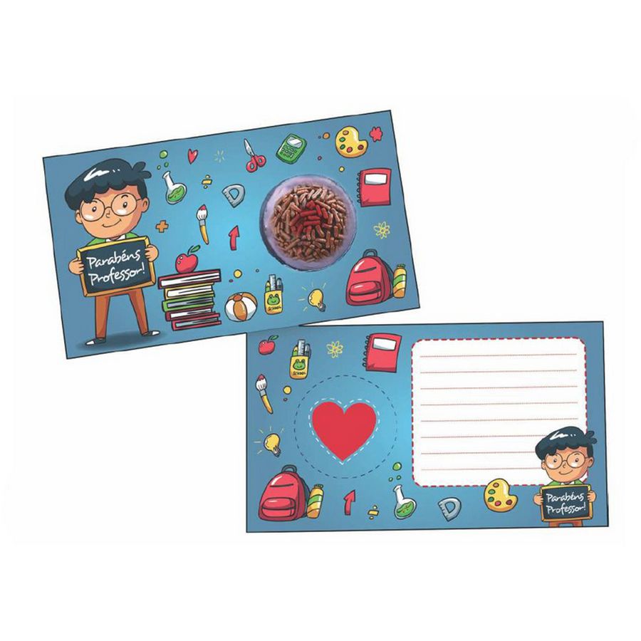 Cartão Blister Professor - 10 UN - Erika Melkot - Rizzo - Rizzo Embalagens