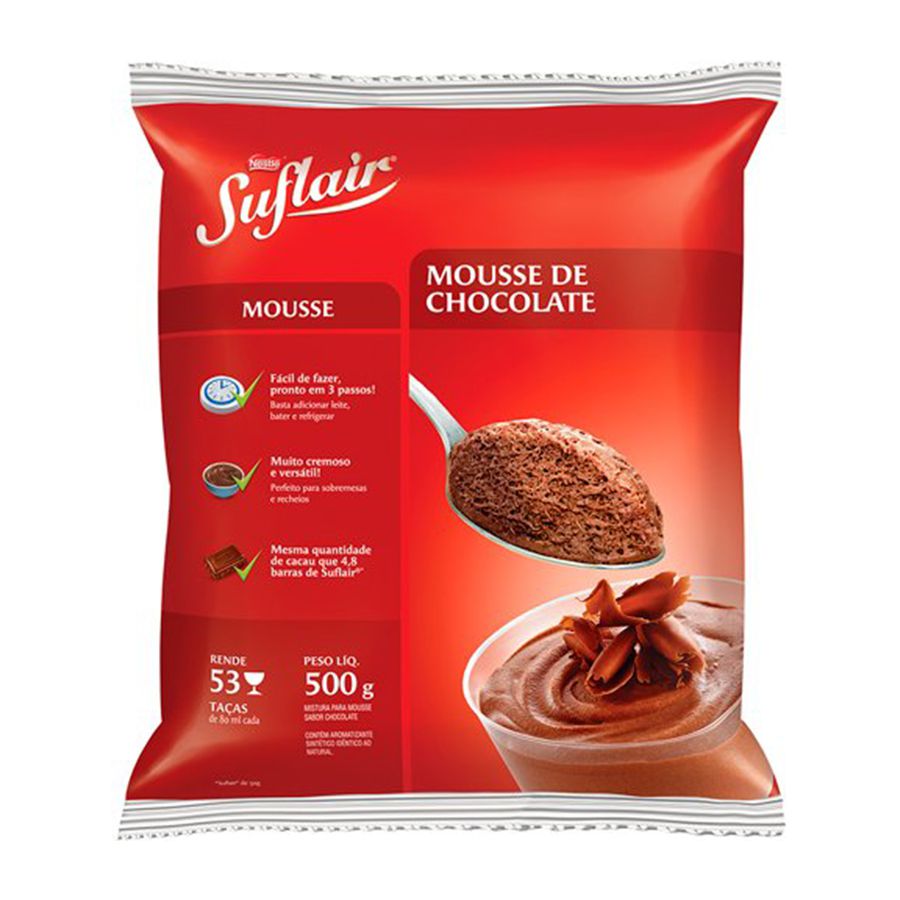 Mousse Suflair Nestlé 500g - Rizzo Confeitaria - Rizzo Embalagens