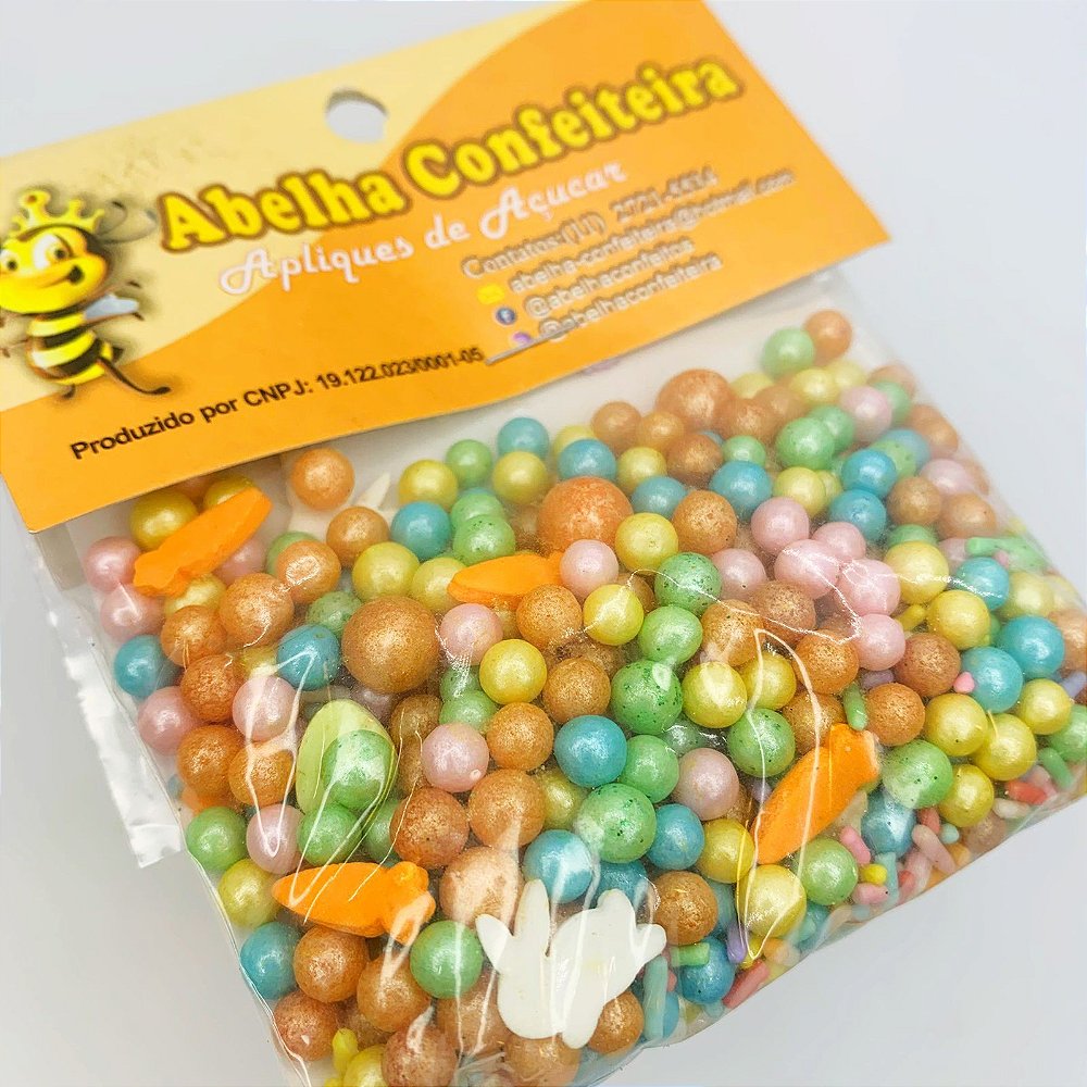 Mini Confeito - Sprinkles Páscoa - 60 gramas - Abelha Confeiteira ...