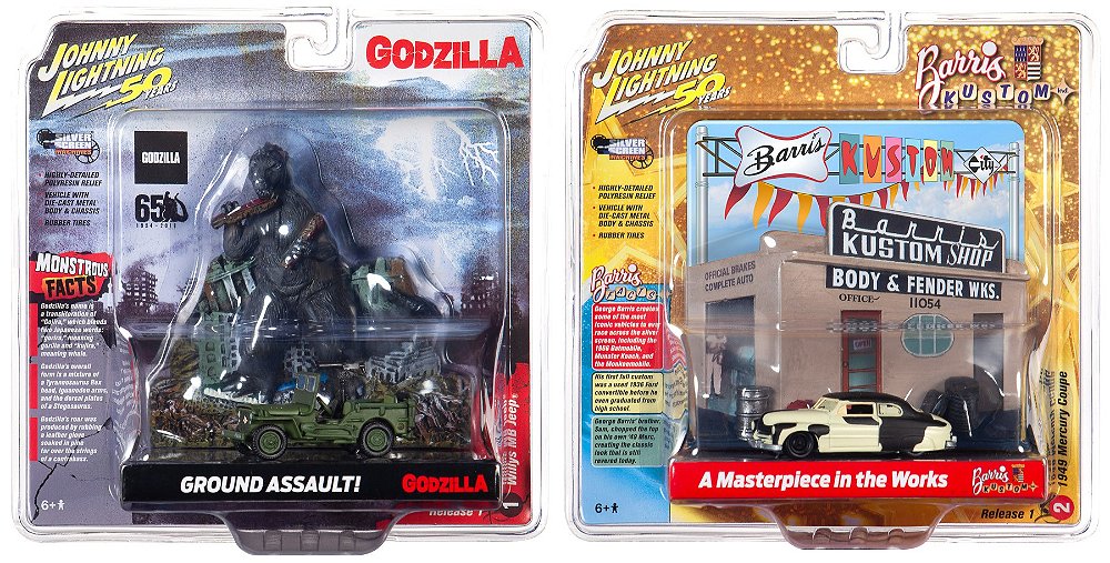 1/64 JOHNNY LIGHTNING DIORAMA JEEP WILLYS GODZILLA - Miniaturas ...