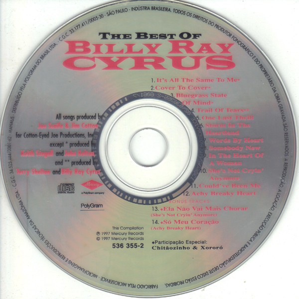 CD - Billy Ray Cyrus – The Best Of Billy Ray Cyrus - Colecionadores ...