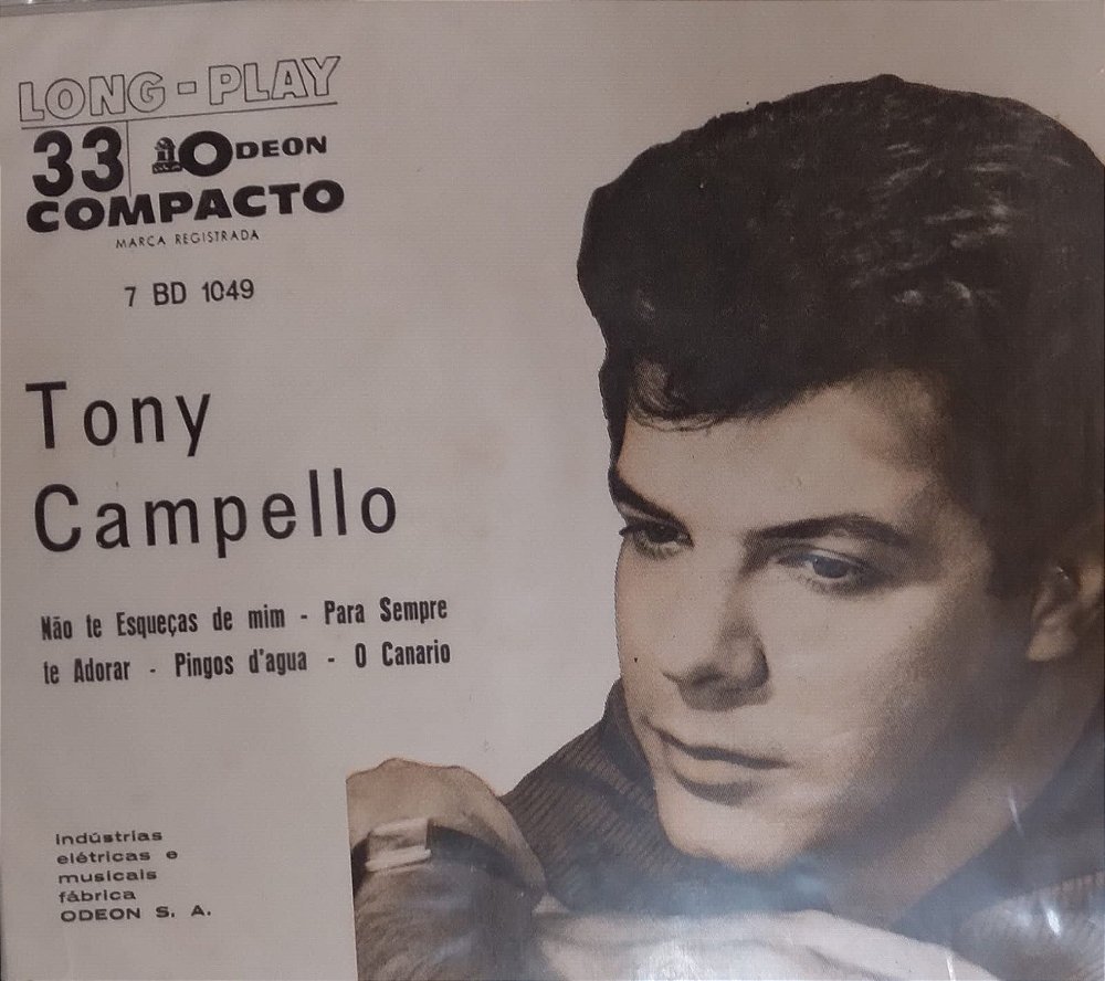 Compacto - Tony Campello ‎– Tony Campello 1963 - Colecionadores Discos ...