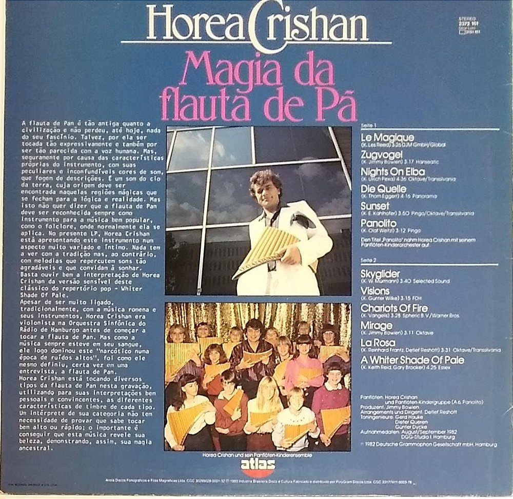 LP - Horea Crishan ‎– Magie der Panflöte - Colecionadores Discos ...