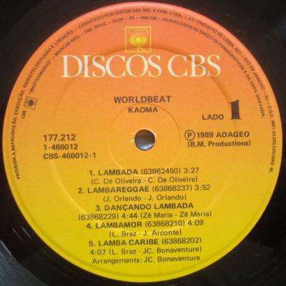 LP - Kaoma – Worldbeat - Colecionadores Discos - vários títulos em ...
