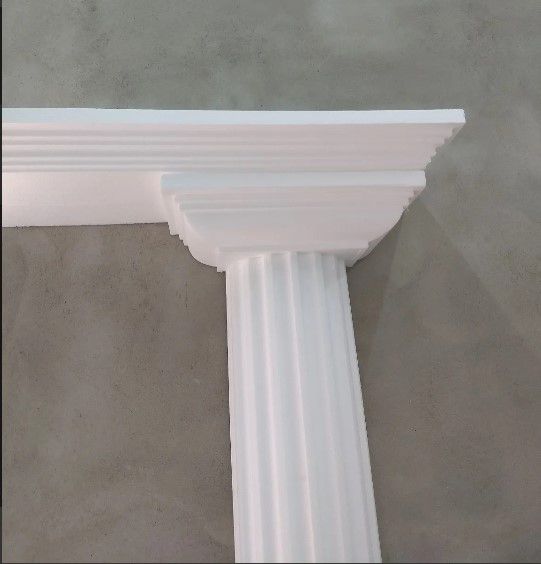 Capitel para coluna grega meia-cana - 2 unidades - Hobbyart molduras em ...