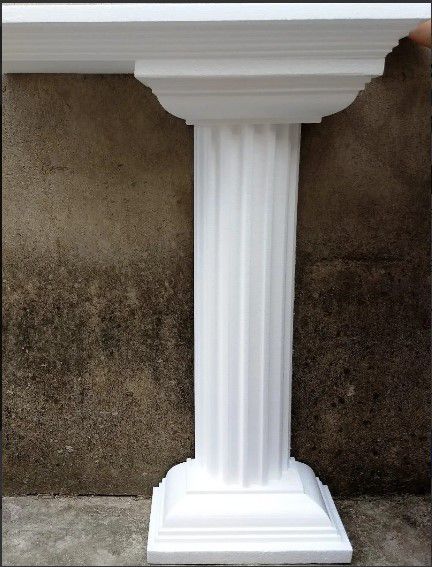 Capitel para coluna grega meia-cana - 2 unidades - Hobbyart molduras em ...