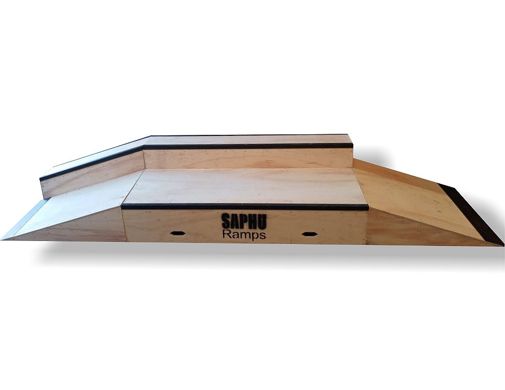 FUNBOX SKATE SAVANA OBSTÁCULO COMPLETO TRIANGULO RETO - SAPHU RAMPS ...