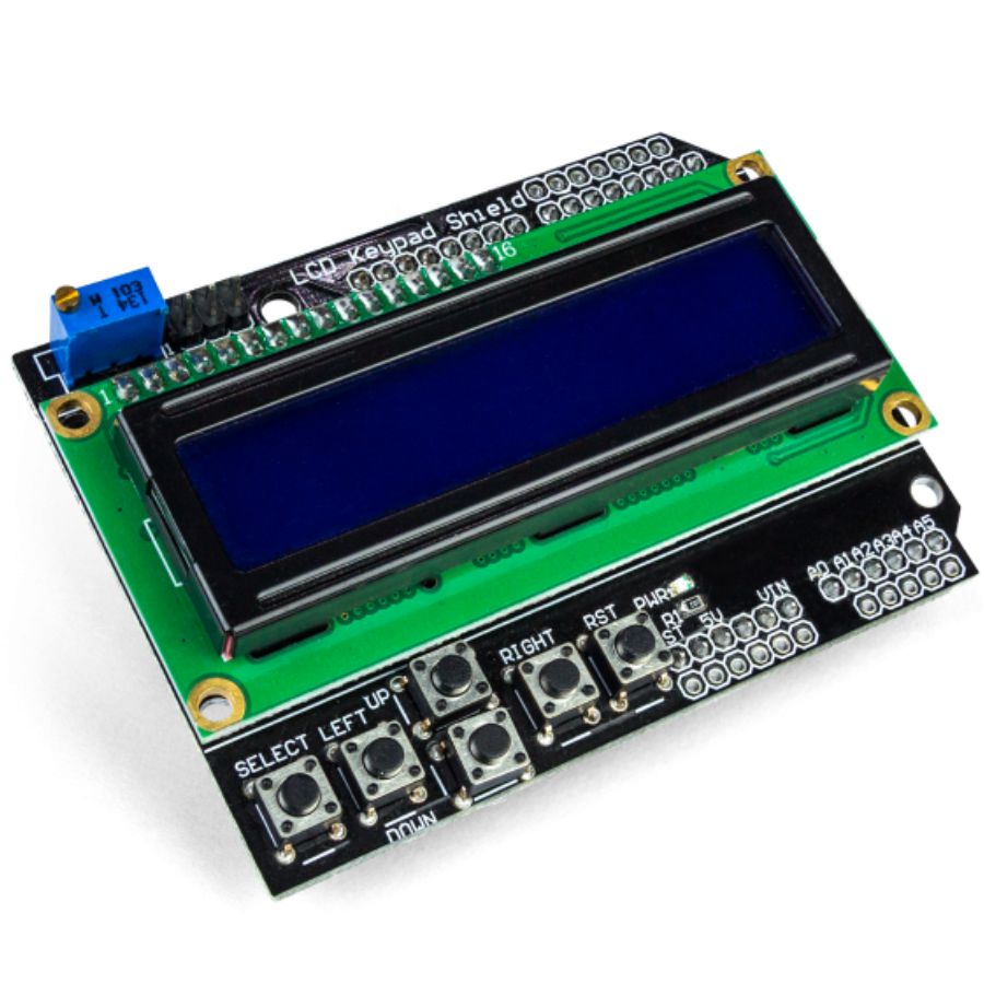 DISPLAY LCD SHIELD COM BOTÕES PARA ARDUINO - 4hobby Indústria e Comércio
