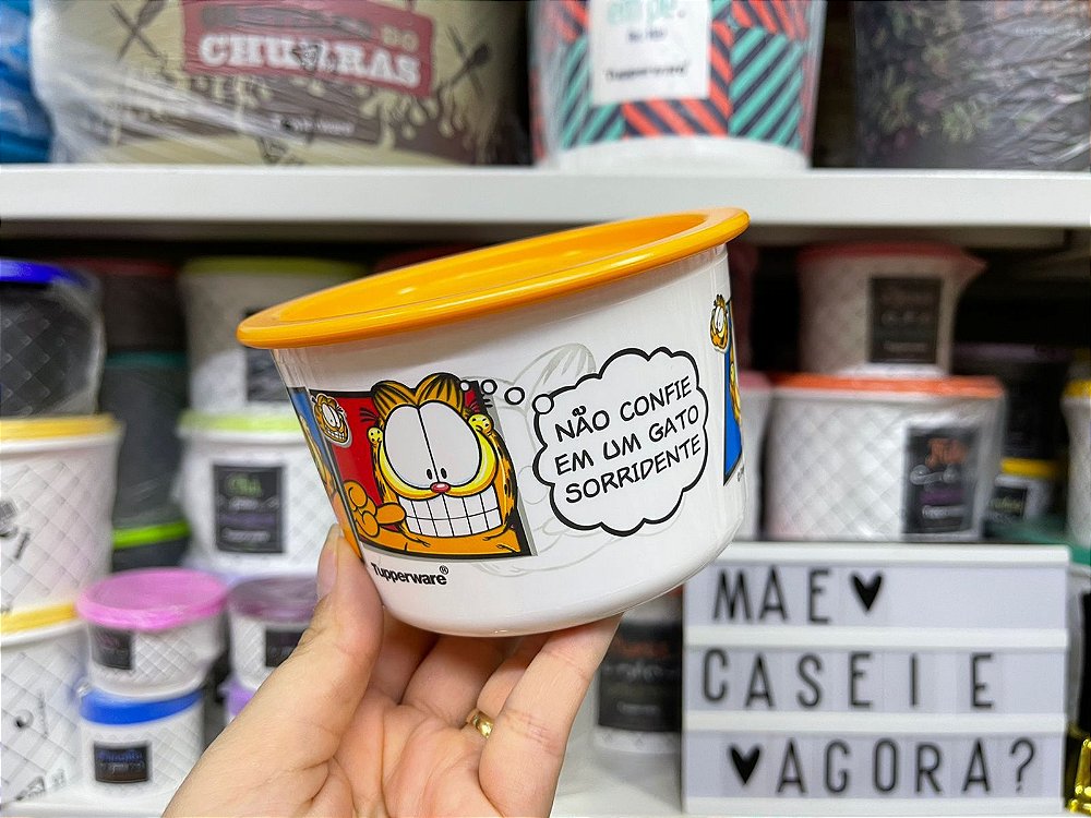 Tupperware Mini Instantânea Slim 575 ml Garfield - Mãe, Casei e Agora ...