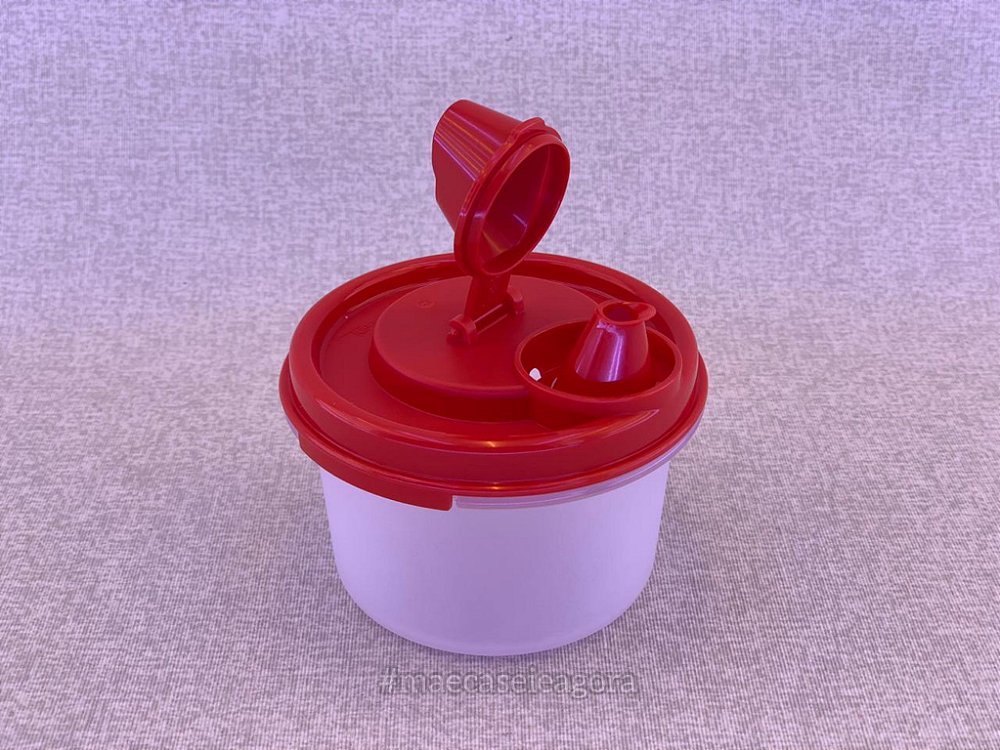 Tupperware Modular Liquido 200 ml Transparente com tampa Vermelha - Mãe ...