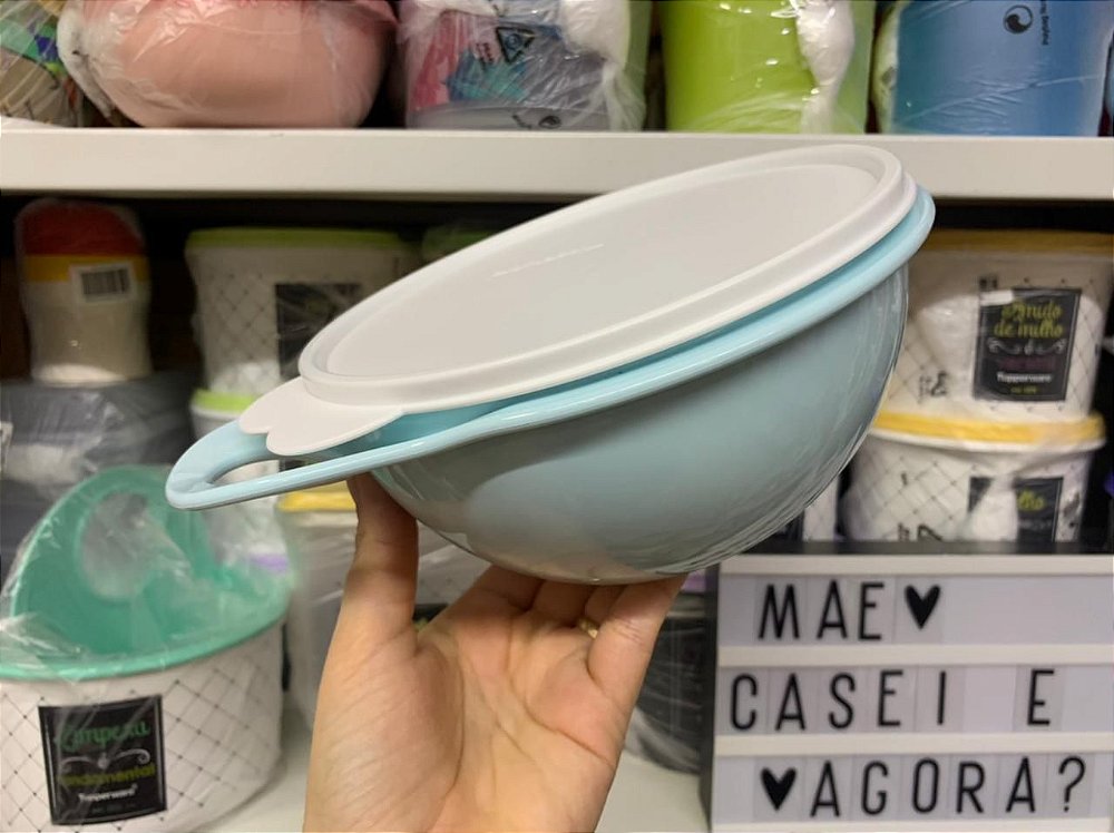 Tupperware Mini Criativa 1,4 Litros Azul Claro - Mãe, Casei e Agora ...