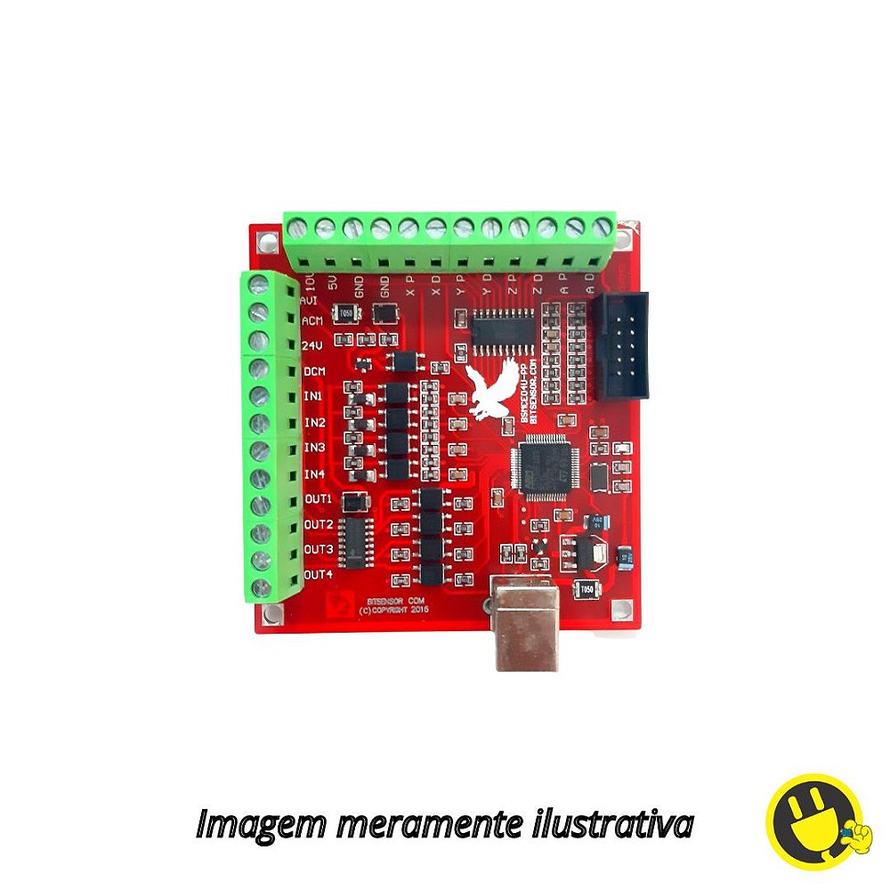 Placa Controladora CNC USB Mach3 4 Eixos - Arduino e Raspberry em Manaus é na Smart Projects!