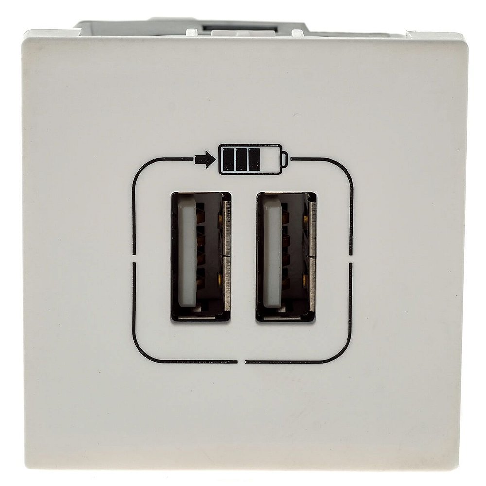 Tomada USB Pial Plus+ Legrand Dupla 2400mA Branca 615089BC - Aquamaris ...