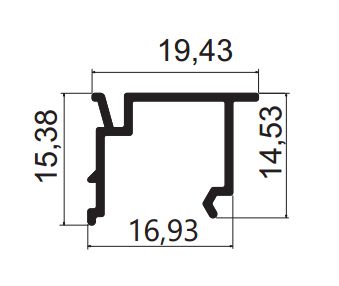 Perfil De Alumínio Equivalente A Su-203 Acoplador Veneziana - Varias C - Loja Virtual Meu Perfil ...