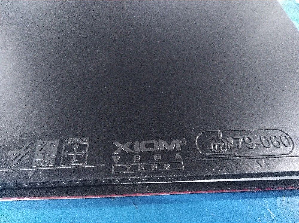 Borracha Xiom - Vega Tour - Tênis de Mesa Store - Loja de Produtos para Tênis de Mesa e Ping Pong