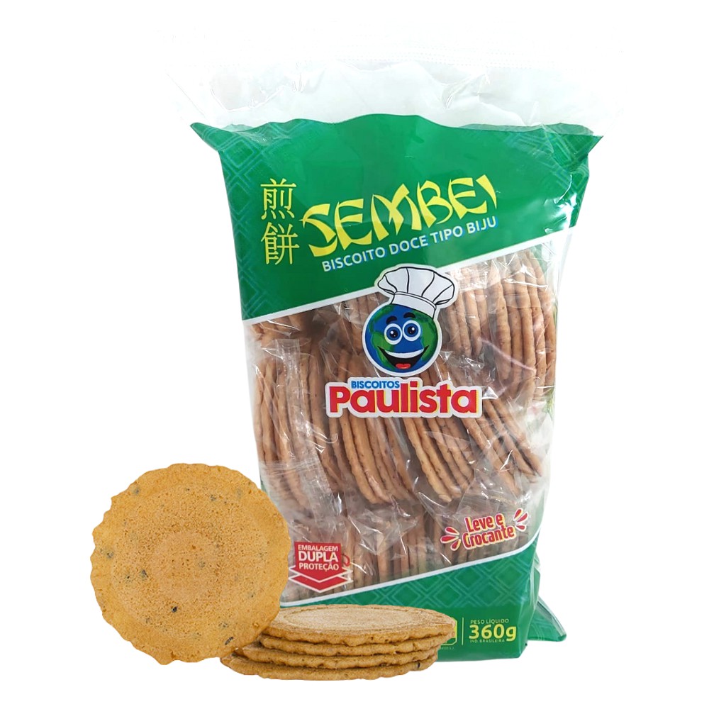 Comprar Sembei Doce Tipo Biju 360g Paulista - Loja Ikebana® Produtos ...