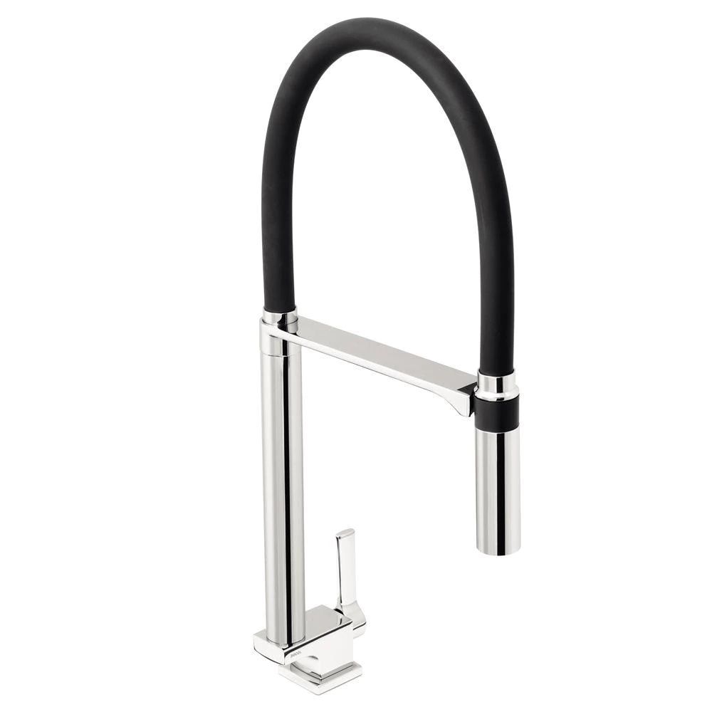 Torneira Para Cozinha De Mesa Bica Alta Doc Chrome Black Docol Garantia