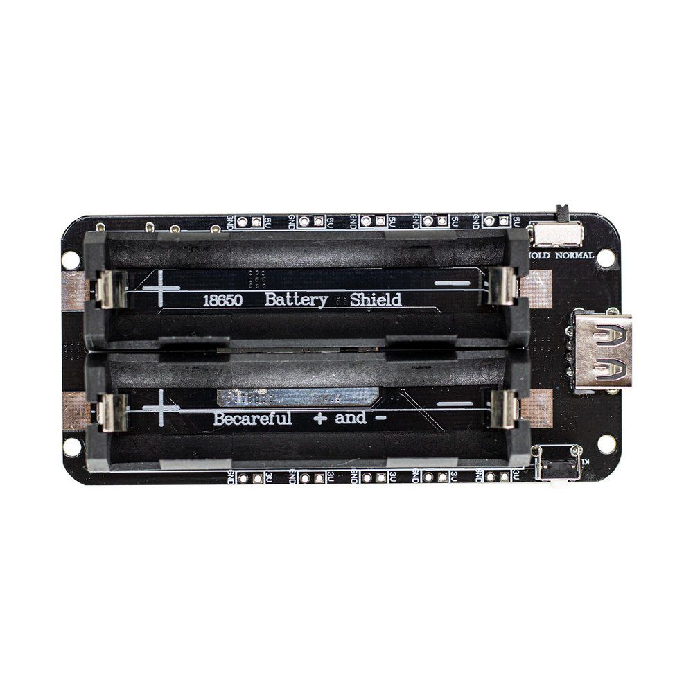 Dual ESP32 Shield Bateria 18650 Battery Shield V8 - RS Robótica