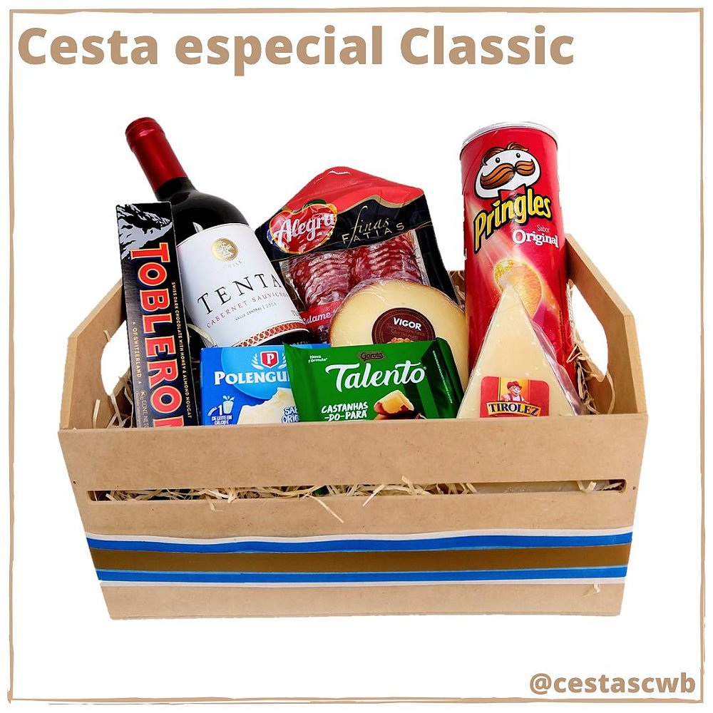 Cesta Especial - Classic - Cestas CWB | Cestas e flores em Curitiba e ...