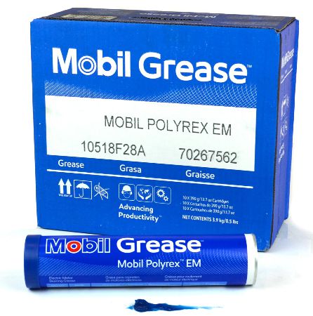 Graxa Mobil Polyrex EM 390 g ISO VG 115 NLGI 2 - Para rolamentos de ...