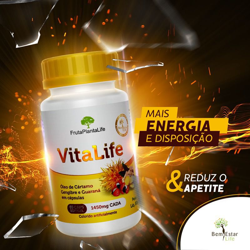 Vitalife - 60 cápsulas - Bem Estar Life MT