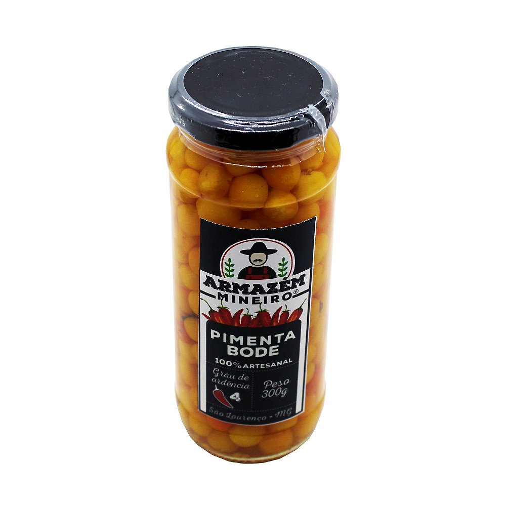 Pimenta Bode Amarela 300g Armazém Mineiro Grau de Ardência 04 100% Art ...