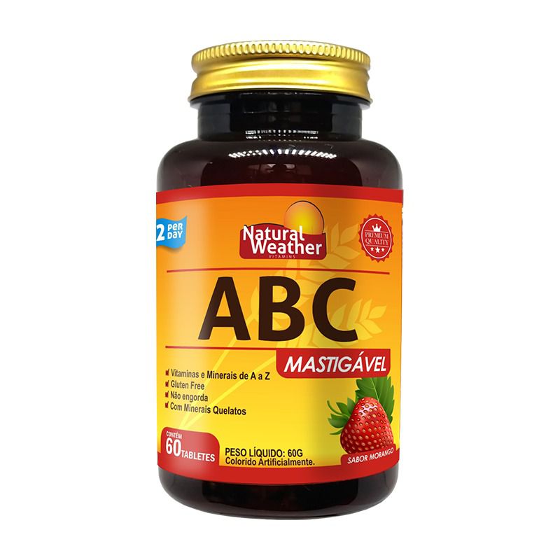 ABC MASTIGÁVEL 60 Cápsulas - Pharma Nutry - Suplementos e Vitaminas