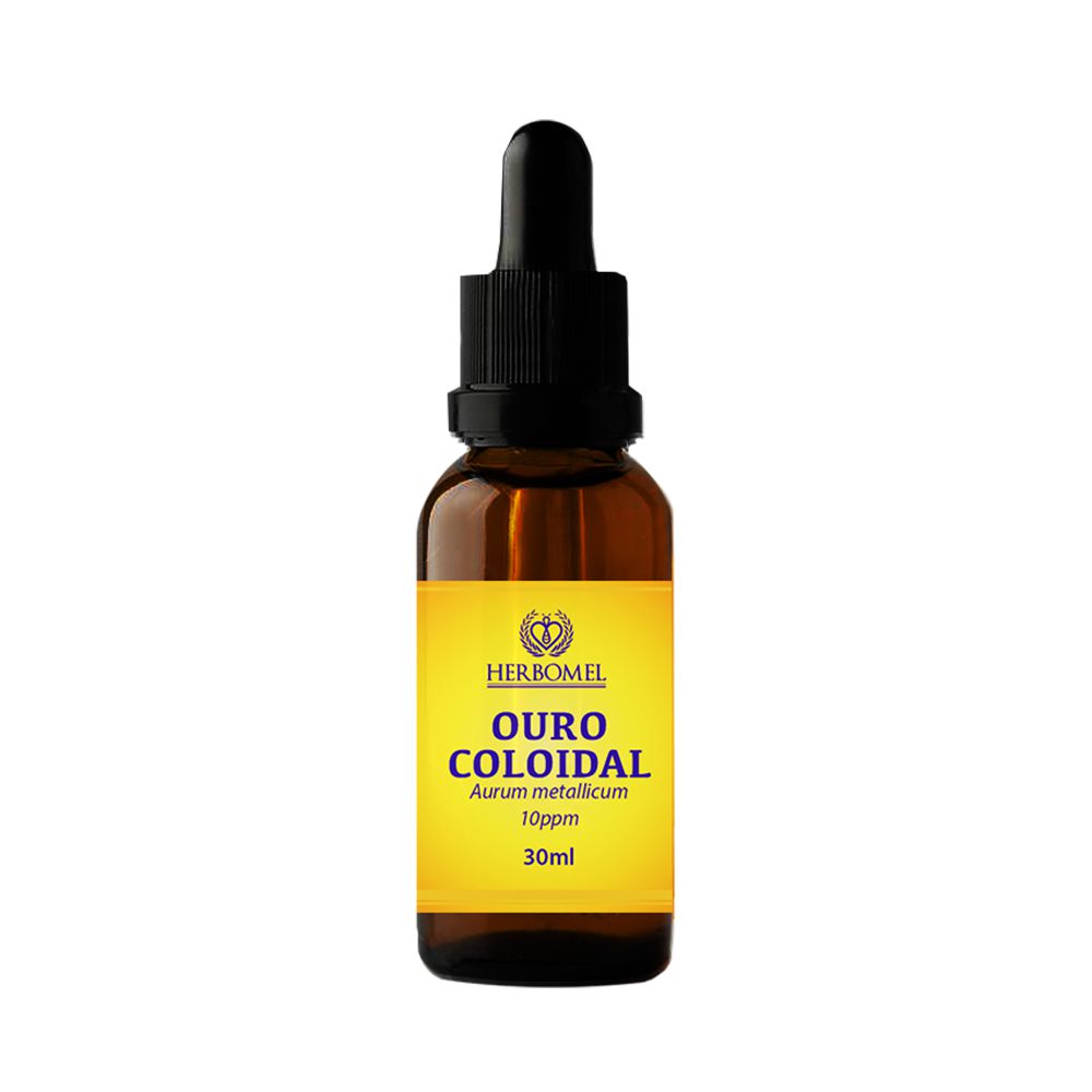 Ouro Coloidal Aurum metallicum 30ml 10 ppm HerboMel Natural - HerboMel ...
