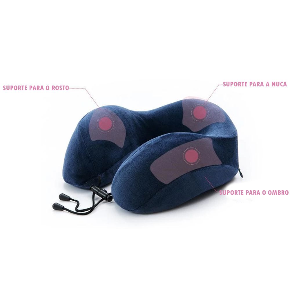 Travesseiro de Pescoço Viagem Ergonômico - Protetor Auricular Travesseiro de Pescoço Viagem Ergonômico - Protetor Auricular