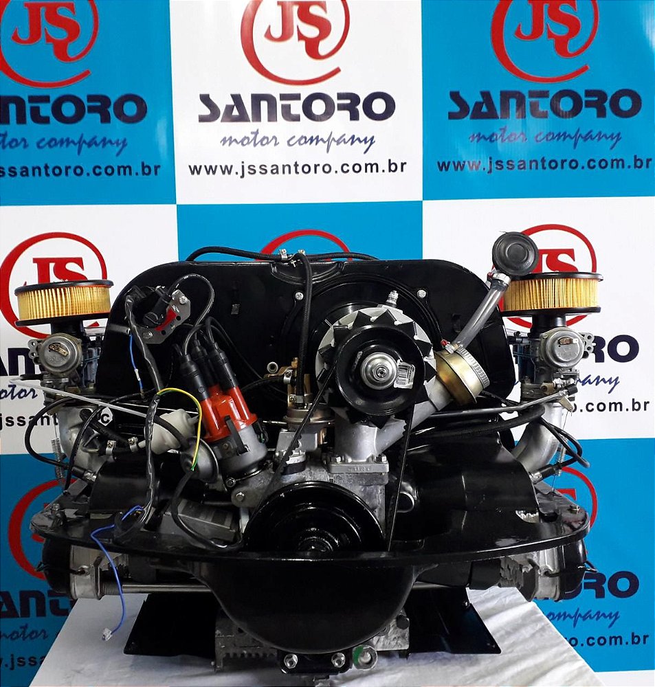 MOTOR VW 1600 NOVO COMPLETO CARB. DUPLA. - JS SANTORO