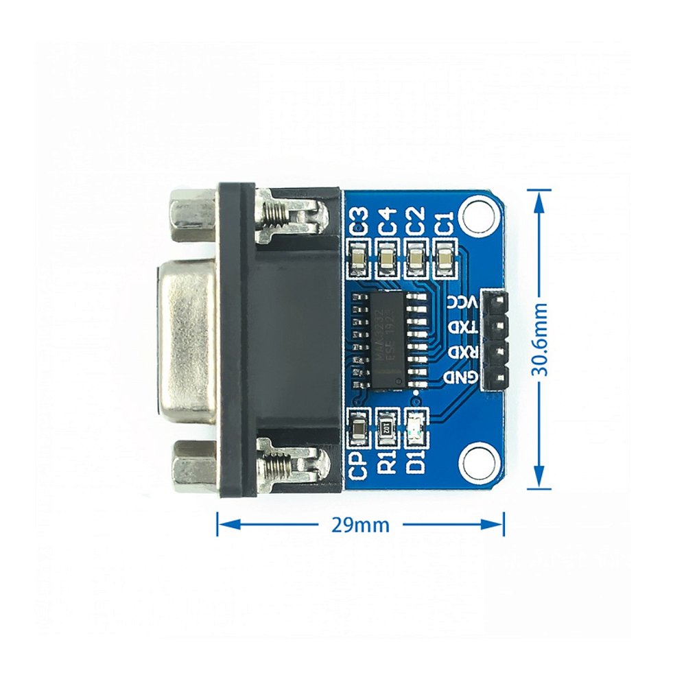 Conversor RS232 Para TTL MAX3232 com DB9 - ARDUCORE - Robótica Educacional arduino