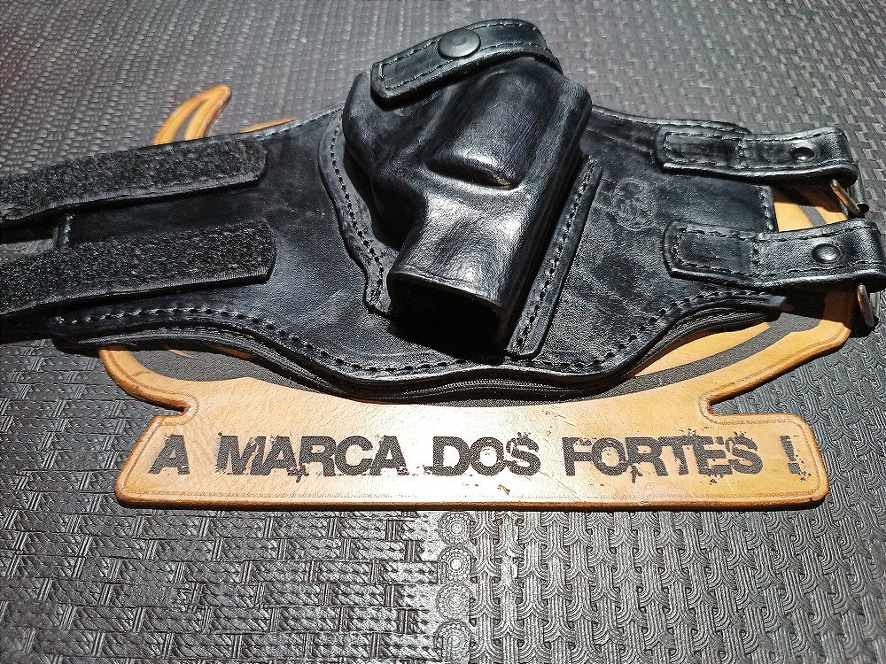 Coldre Tornozelo Revolver RT605 (357) e RT85S ( com alça de retenção ...