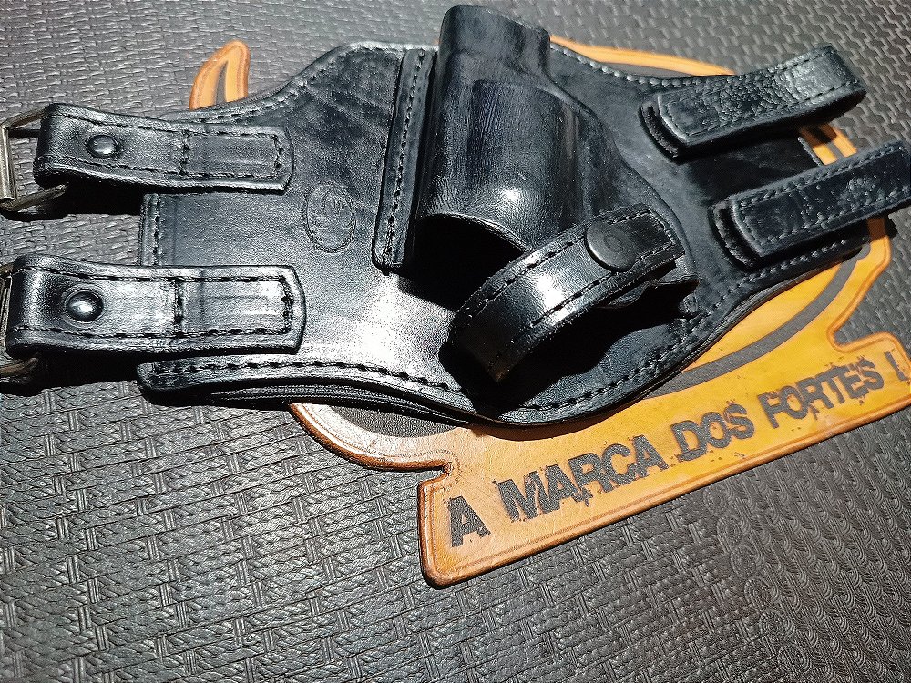 Coldre Tornozelo Revolver RT605 (357) e RT85S ( com alça de retenção ...