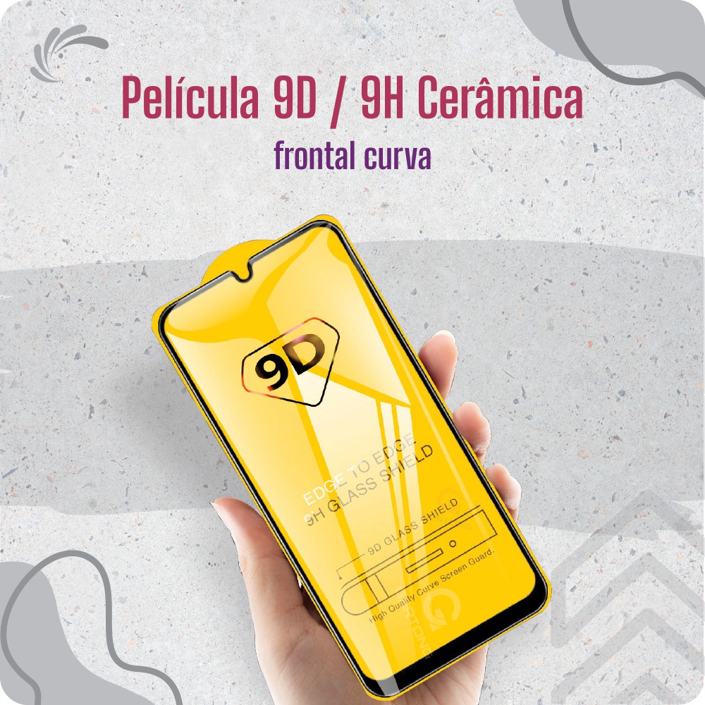 Película 9D / 9H Cerâmica (Frontal Curva) - Fornecedor Atacado