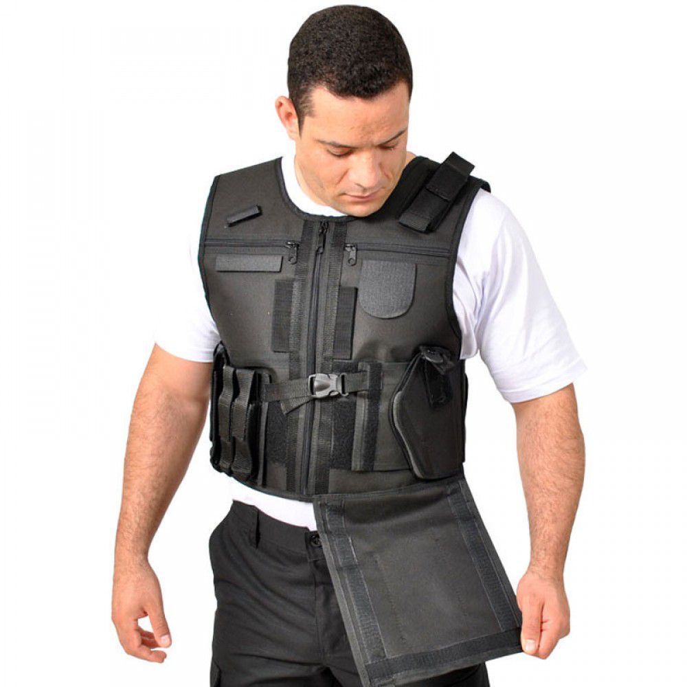 Colete Tático Combo com Coldre Atack - Preto - Shop Militar | Artigos ...