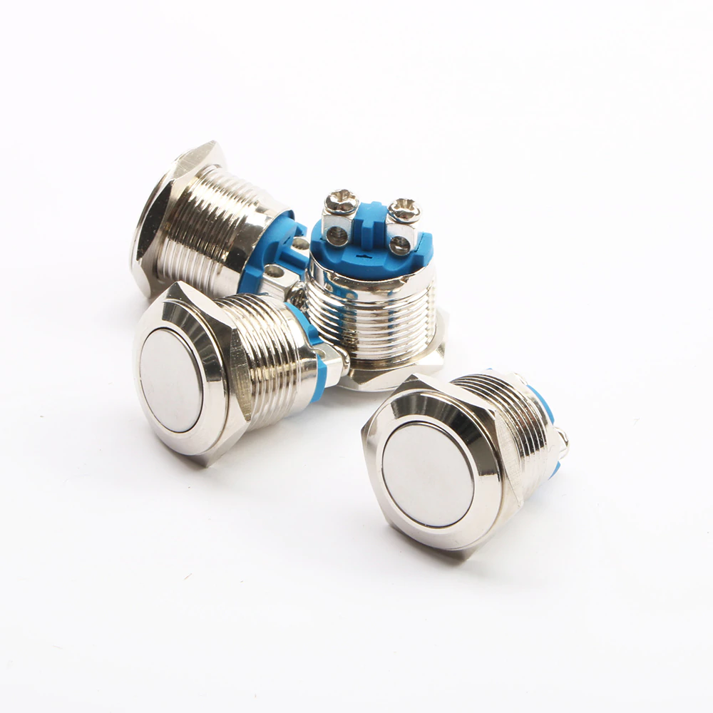 Botão Push Button Inox 16mm Momentâneo Alta Qualidade - ON ELETRICA ...