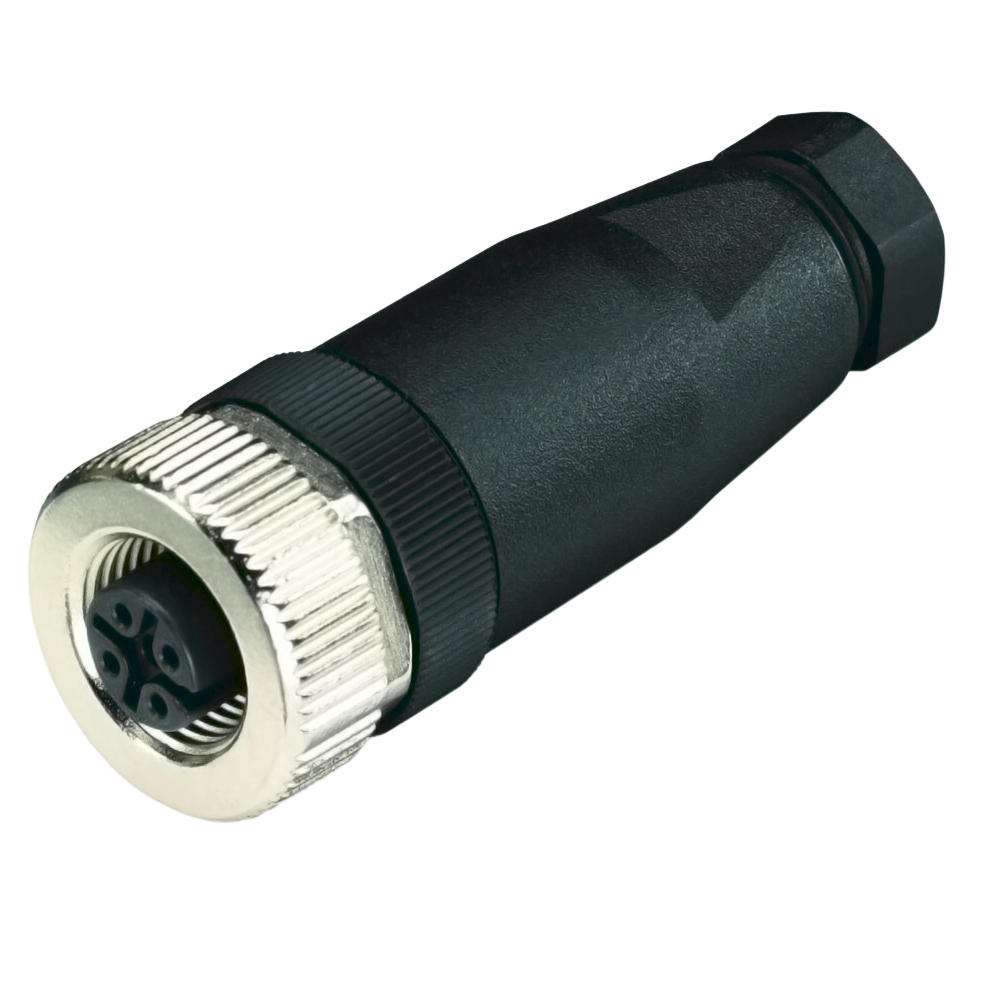 Conector 4 Pinos M12 Reto PG9 Fêmea Lado Cabo - ON ELETRICA - Melhores ...