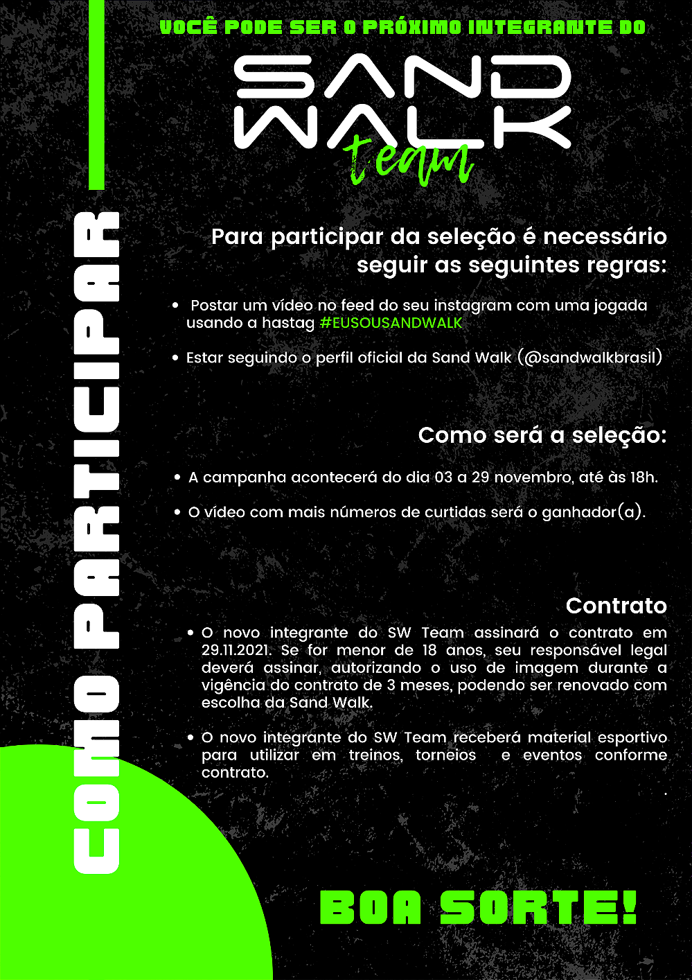 SAND WALK TEAM - Sand Walk Brasil, a marca dos esportes de areia